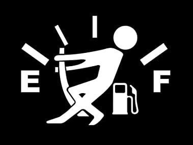 Almost Out of Gas Vinyl Decal Sticker-running Low on Fuel-out of Gas ...