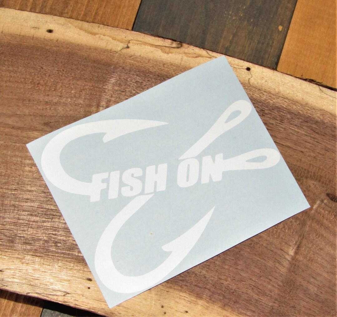 Fish on -vinyl Window Decal-truck Sticker-boat Decal - Etsy