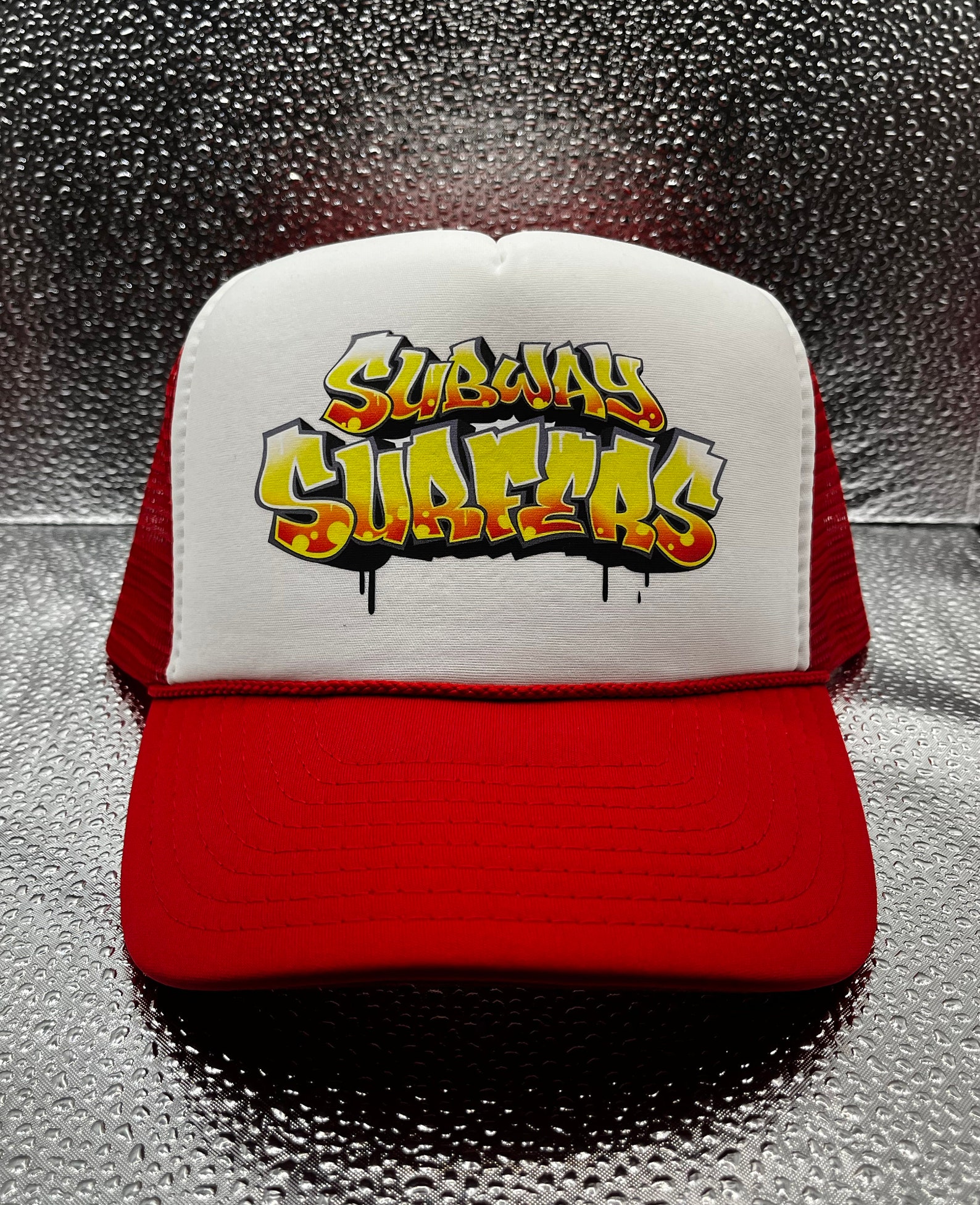 Subway Surfer Trucker Hat – Retro Gamer Hat, Streetwear Cap, Snapback ...