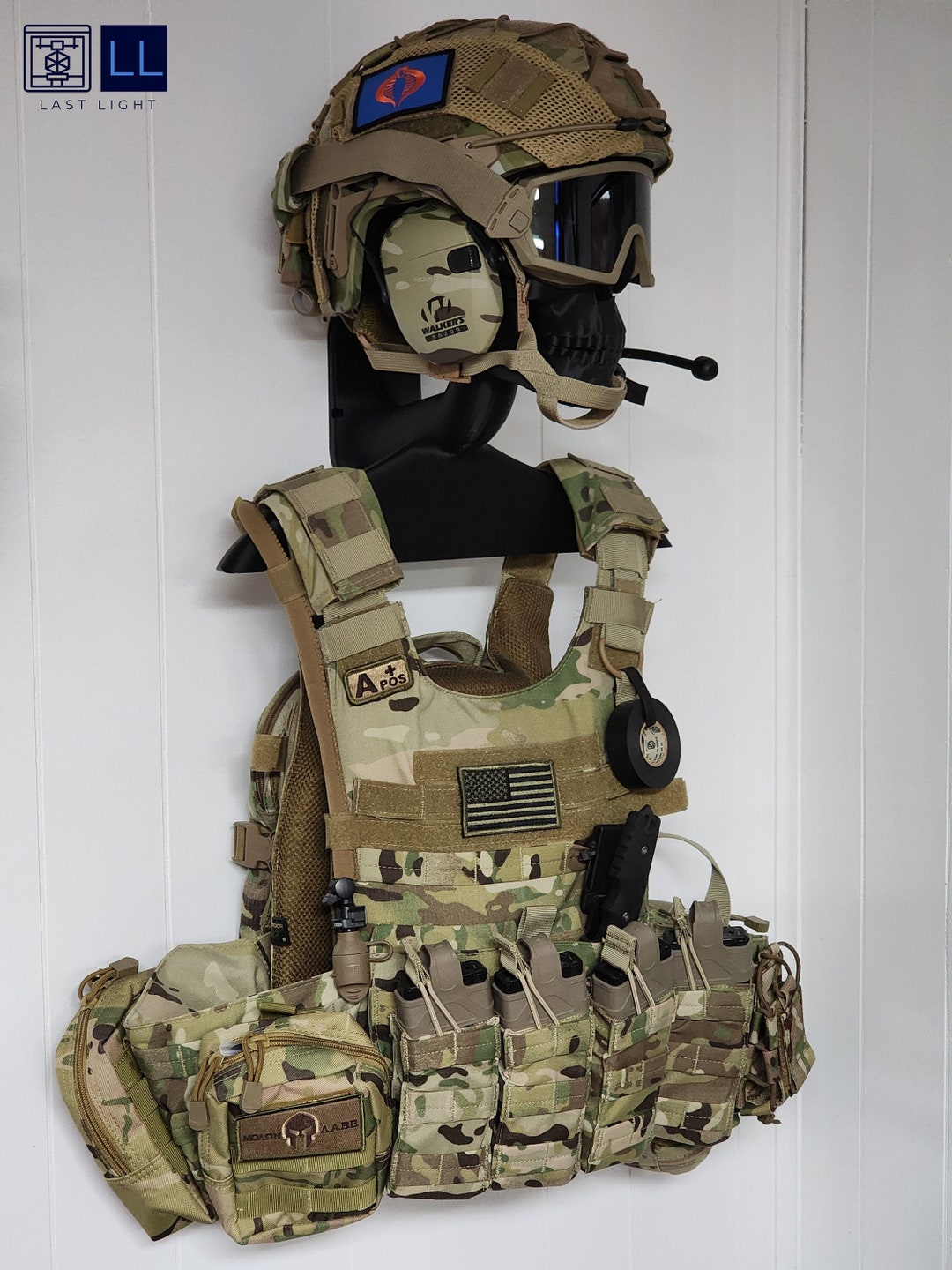 Helmet and Plate Carrier Wall Mount (heavy Duty) - Unlit Version - Etsy