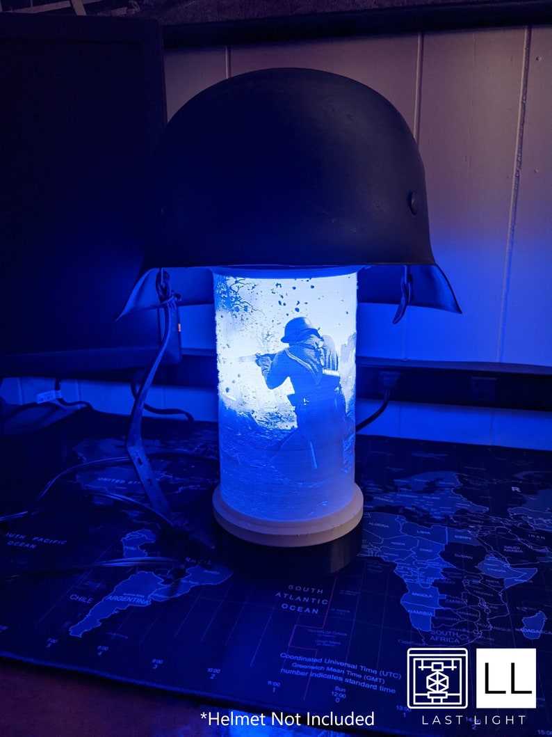 BF1 Lamp & Helmet Display 3D Printed Lithophane - Etsy