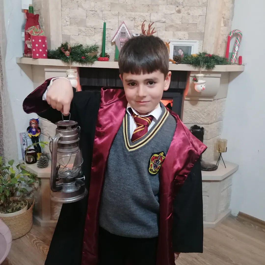 Complete Wizard Costume Set: Robe, Sweater, Wand, Glasses & Tie - Etsy