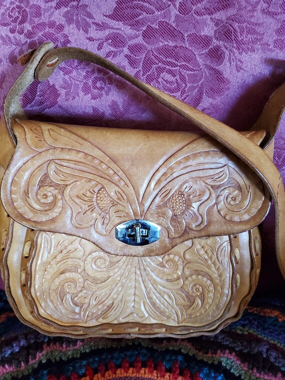 vintage 50s bag leather - Gem