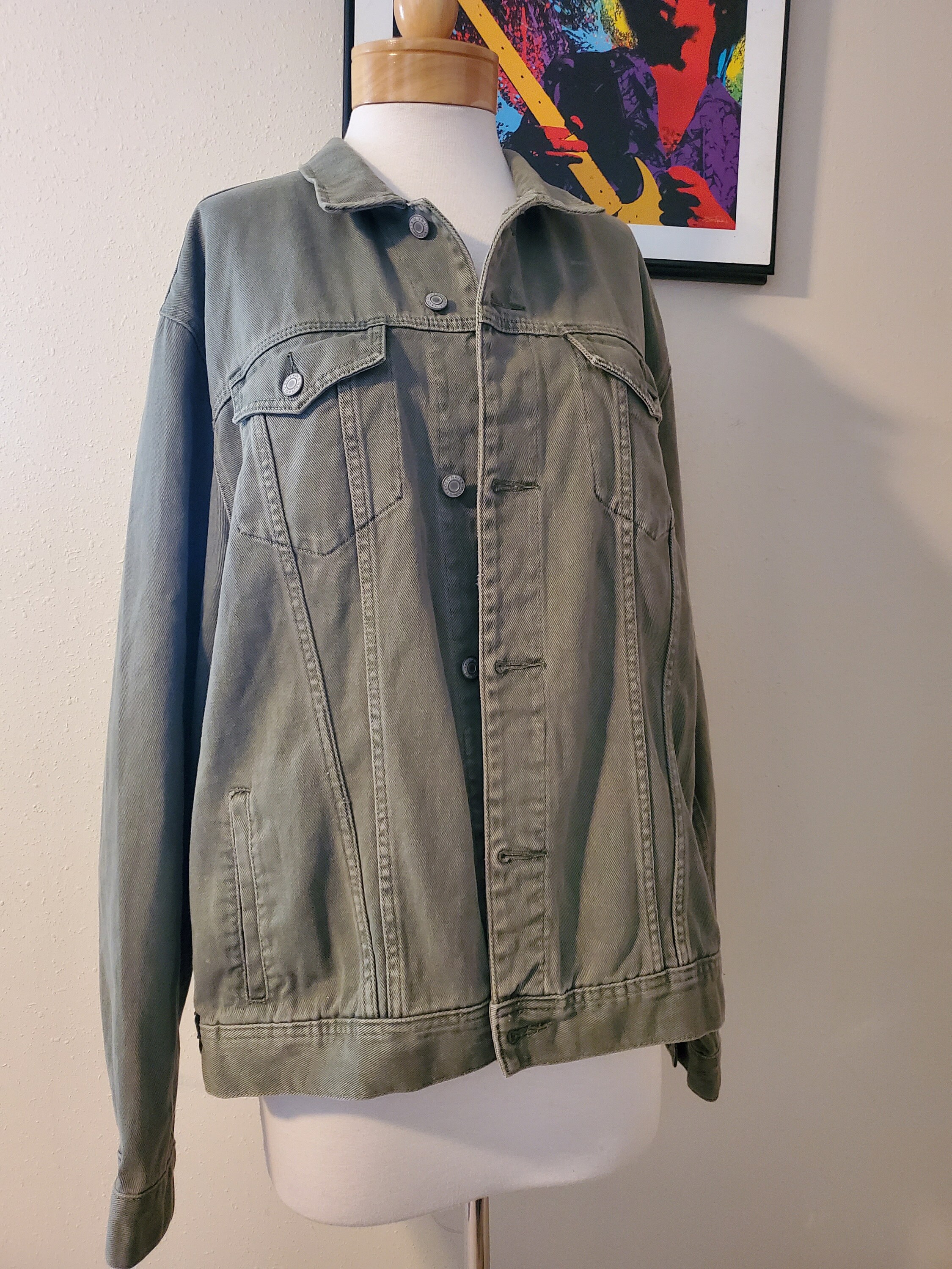 Upcycled Denim Jacket Jimi Hendrix - Etsy
