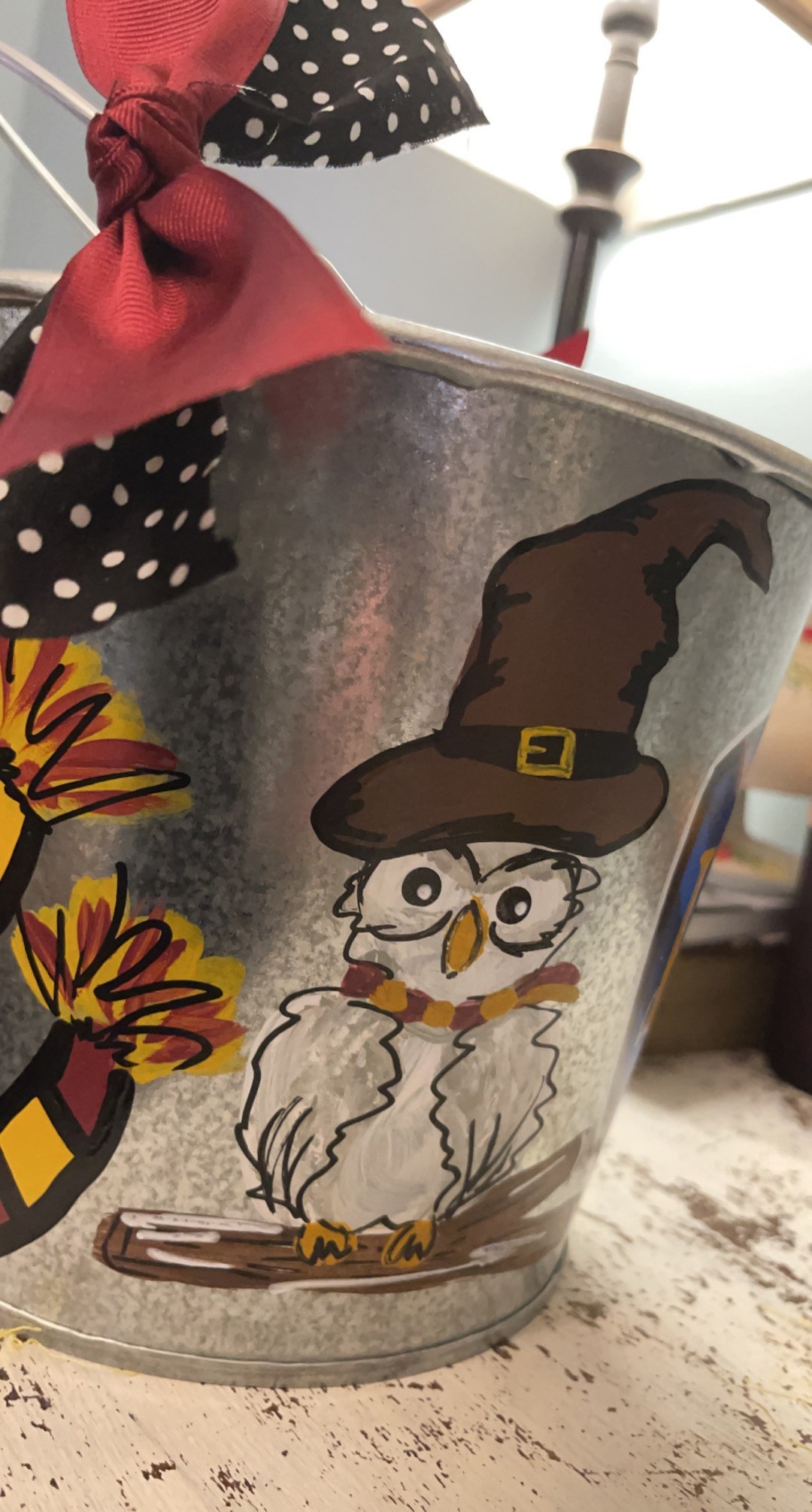 Hand Painted Harry Potter Inspired Galvanized Bucket - Etsy