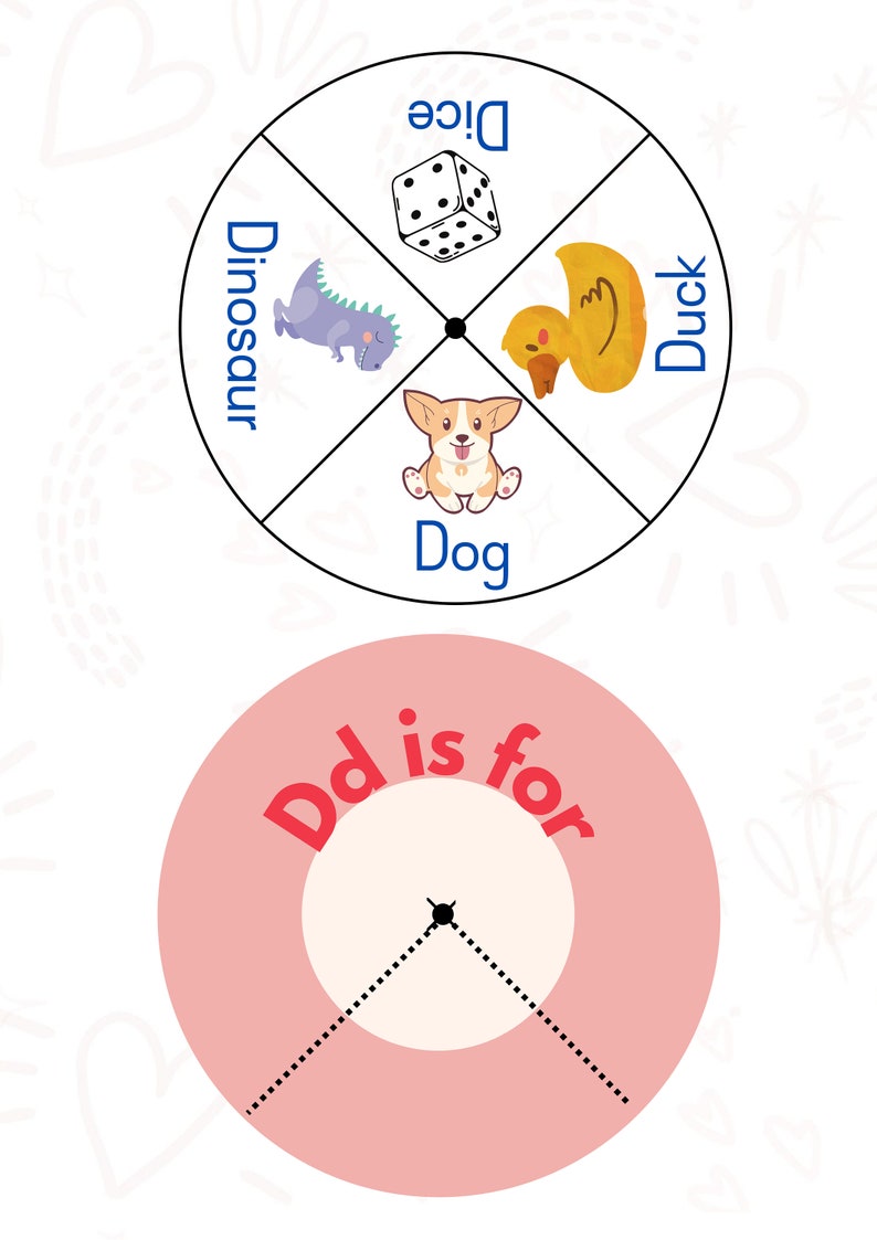 Alphabet Spinners, Literacy. Flashcards, Beginning Sounds, Phonics ...