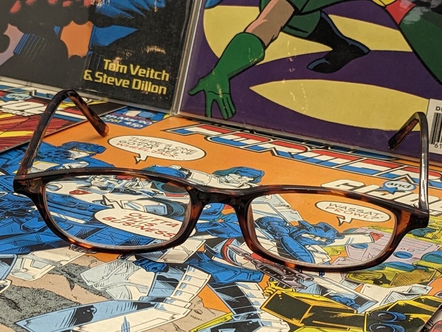 Ladies Brown Tortoise Shell Clear Oval Costume Prop Theatre Retro ...