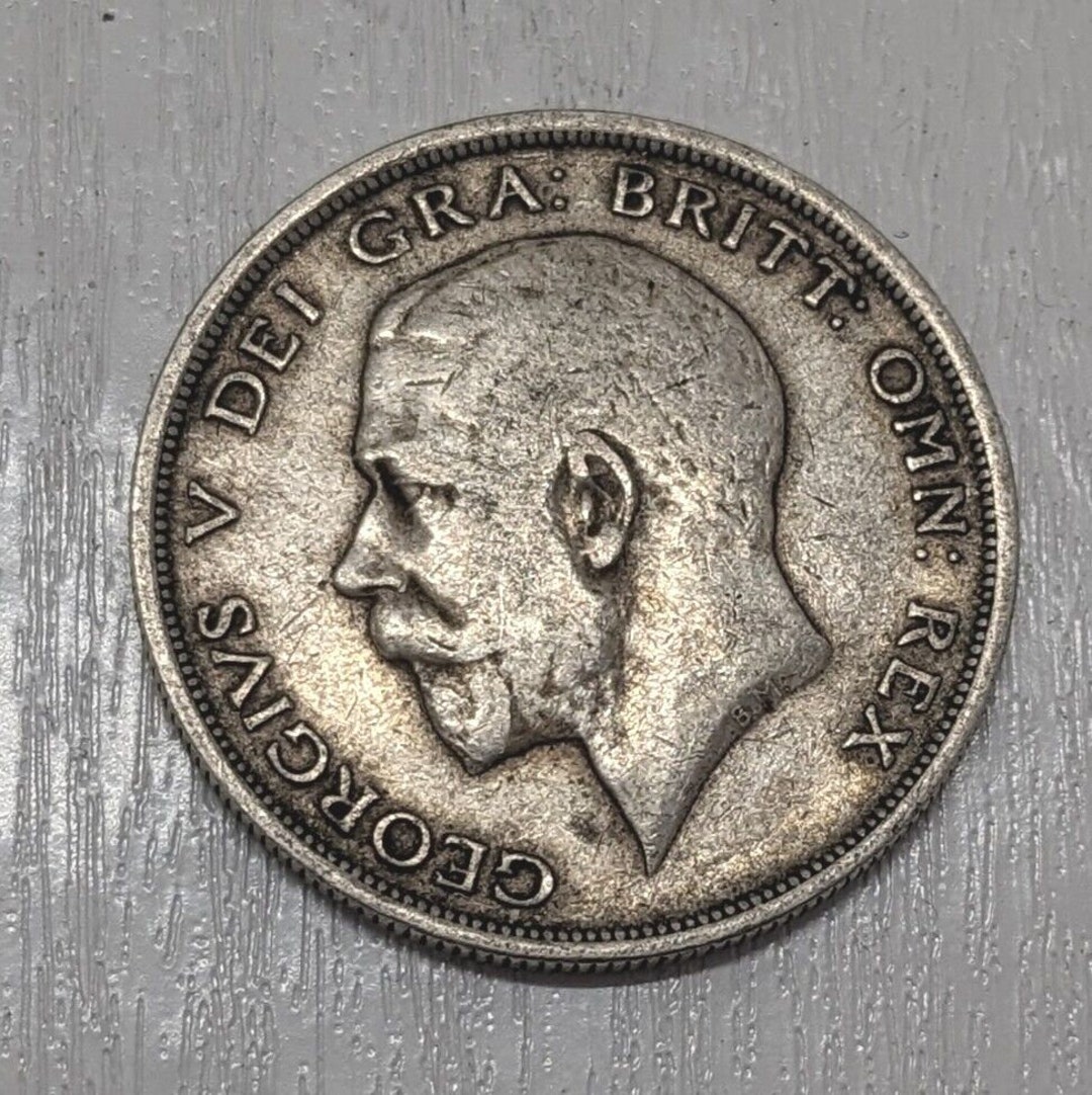 Antique 1918 Solid Silver George V Half Crown Coin 185 - Etsy