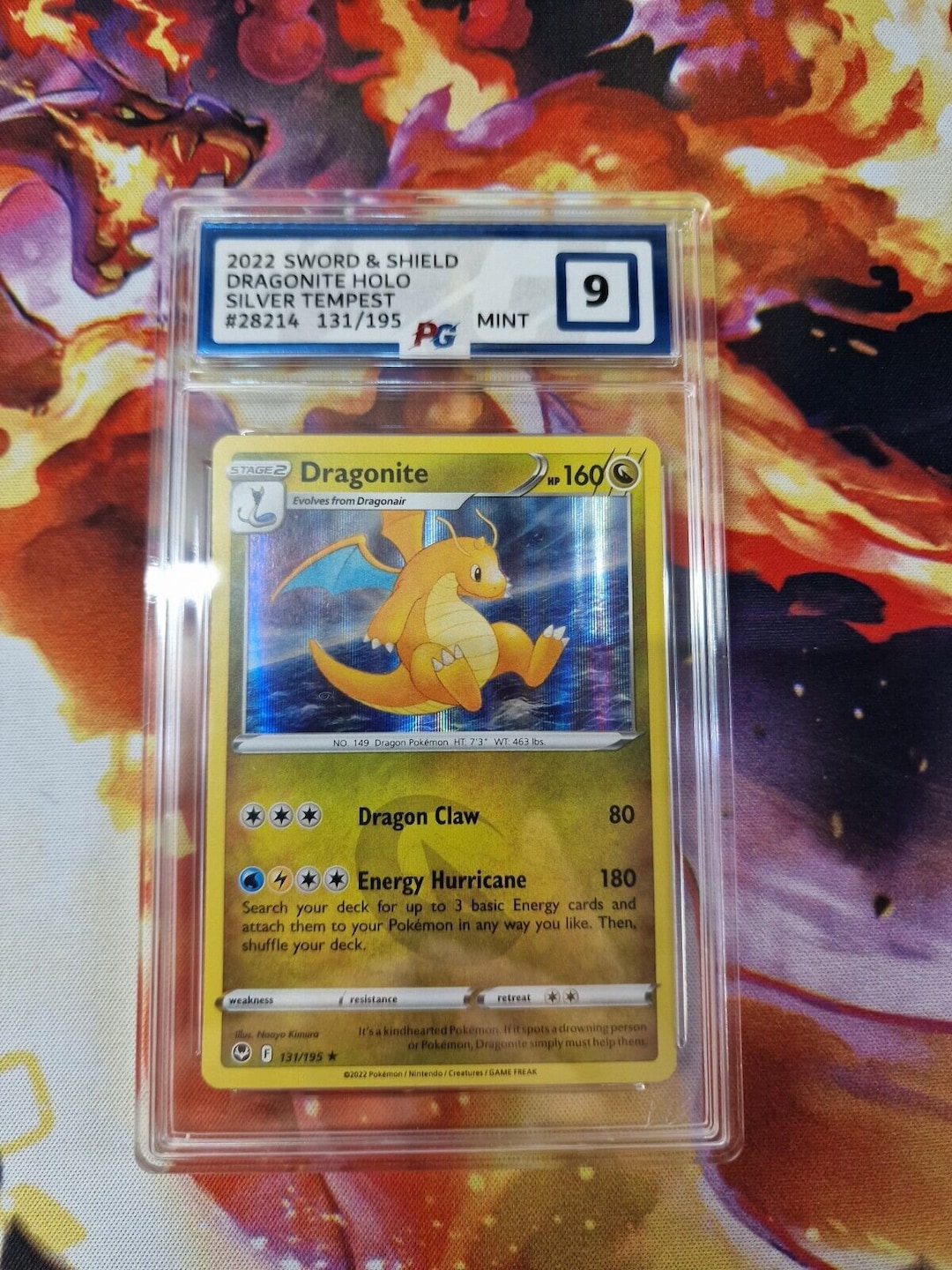 Pokemon Trading Card Game Silver Tempest Dragonite Holo Pokegrade ...