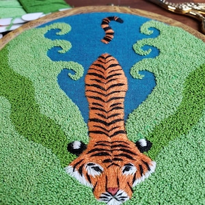 So. Many. French. Knots. Tiger -- Hand Embroidery Pattern, Thread ...