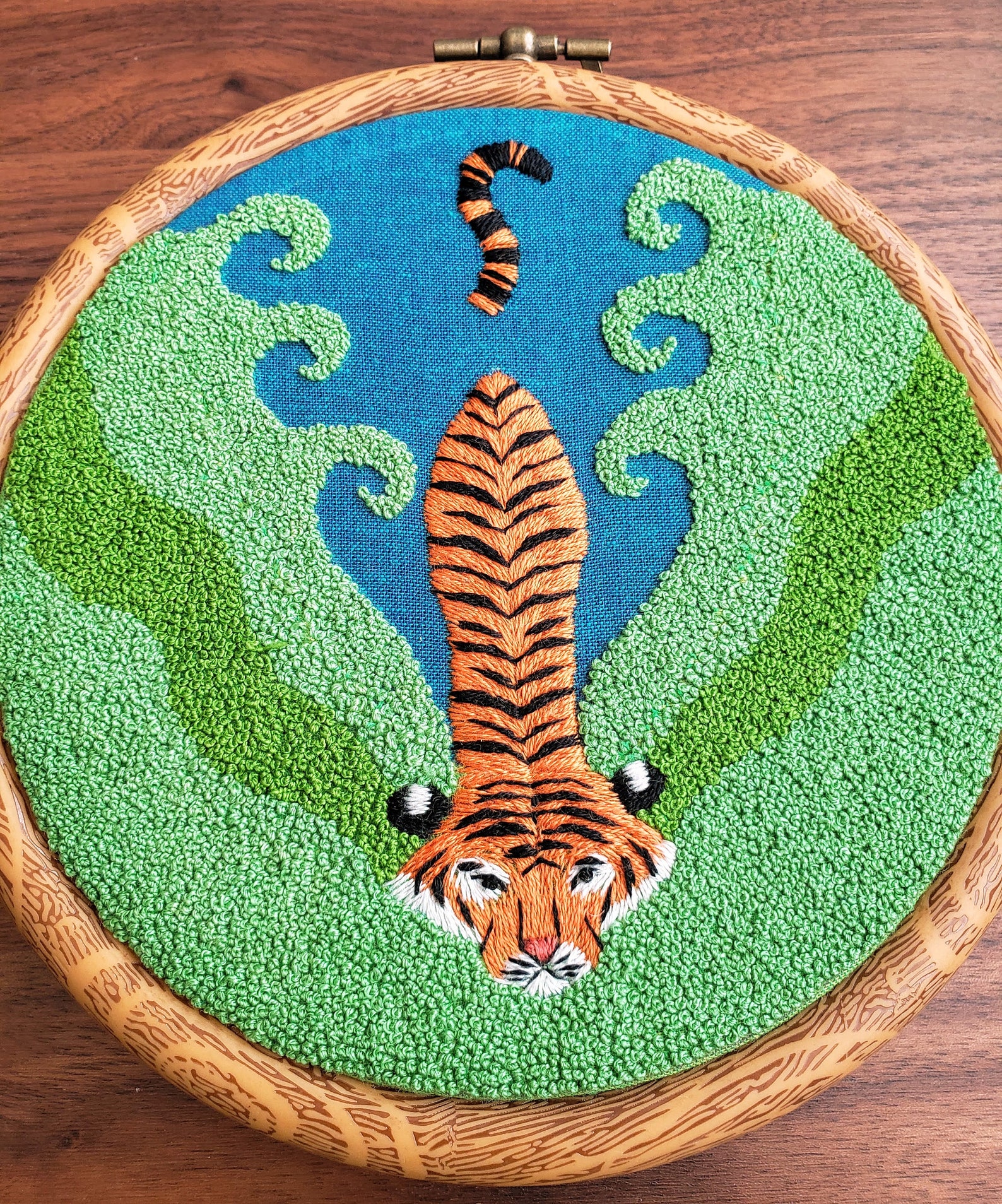 So. Many. French. Knots. Tiger -- Hand Embroidery Pattern, Thread ...