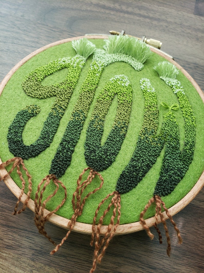 Grass Grows Greener PDF Stumpwork Embroidery Pattern | Beginner Hand ...