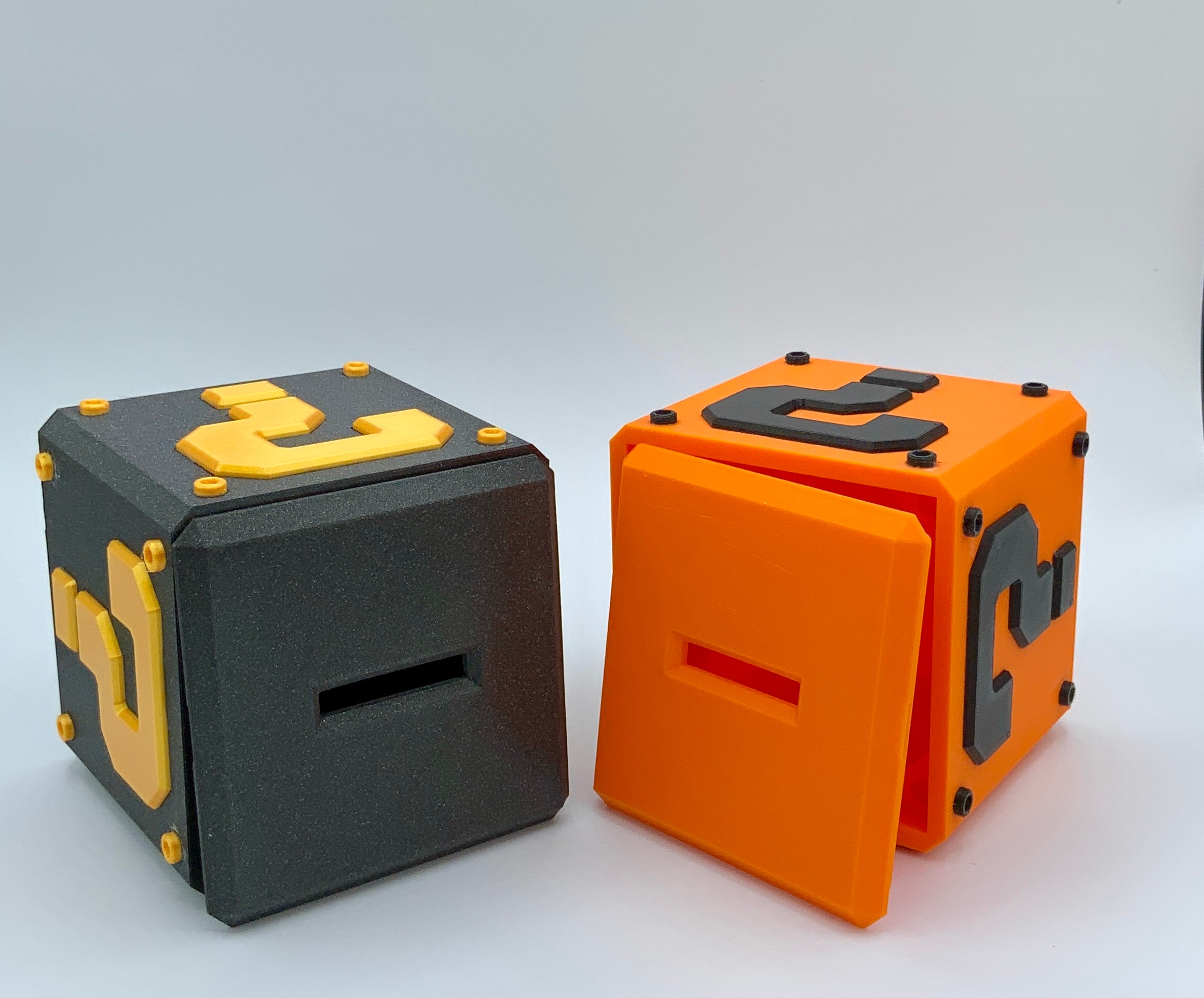 3D Printed Question Mark Box, Coin Bank, Piggy Bank, Video Game, Mario ...