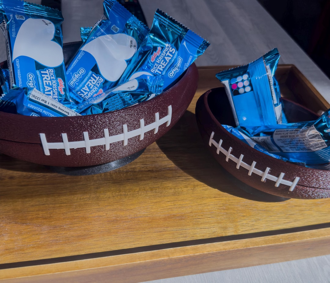 Football Snack Bowl 3D Printed NFL Mancave Men Football Enjoyer Gift ...