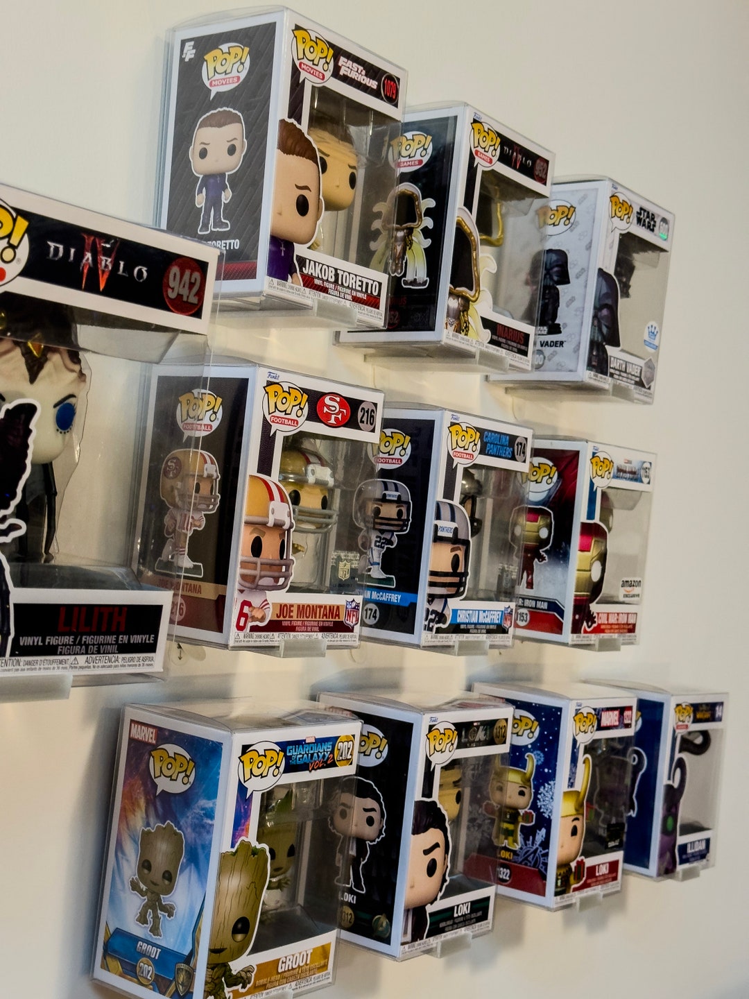 Funko Pop Display Shelf Wall Mount Rack for Standard Funko Pop Boxes ...