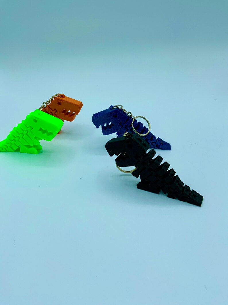 Fidget T-rex Dino Keychain 3D Printed Articulated Toy Flexi Rex - Etsy