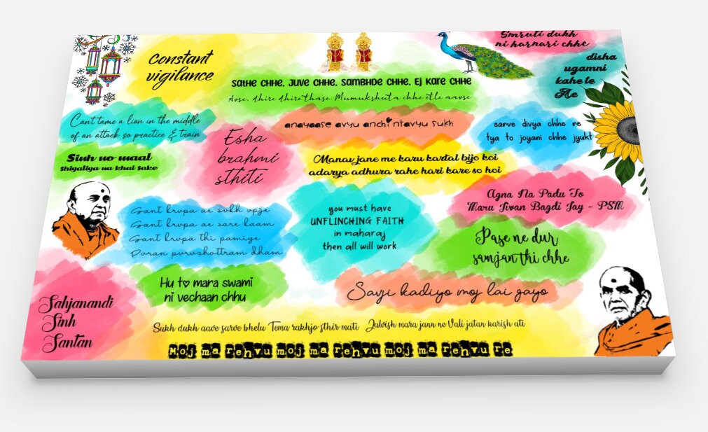 Swaminarayan Quotes Collage - Etsy