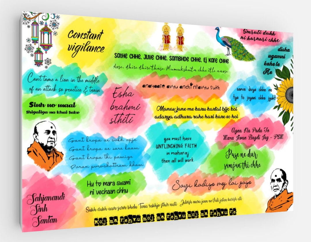 Swaminarayan Quotes Collage - Etsy