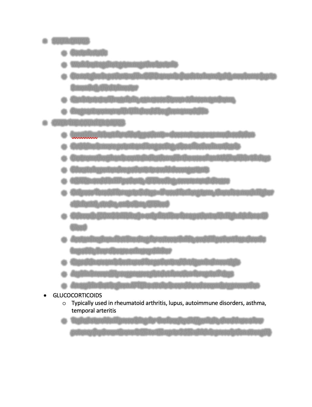 Common FNP Pharm Notes // Especially Helpful for Board Review and New ...