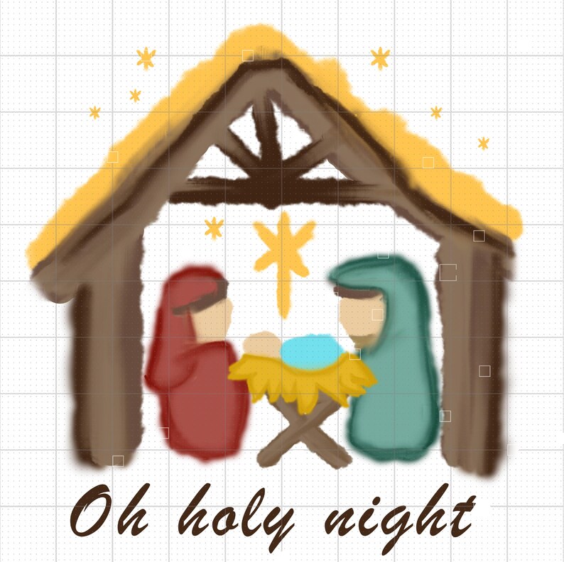 Christmas PNG Nativity Scene & Inspirational Jesus Design - Etsy