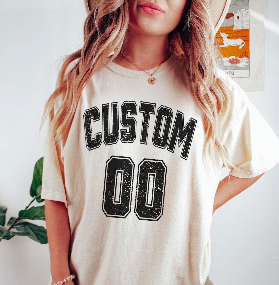 Custom Team Shirts, Customized Sports Tshirt, Distressed Varsity Style ...