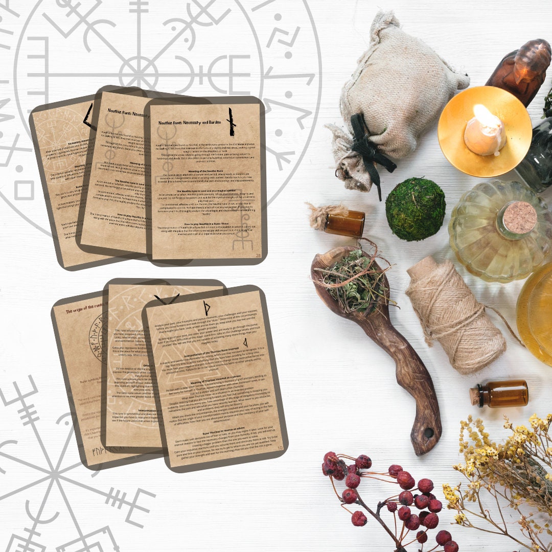 Runes and Rune Stones Cheat Sheet, Rune Magic Elder Futhark Meanings ...