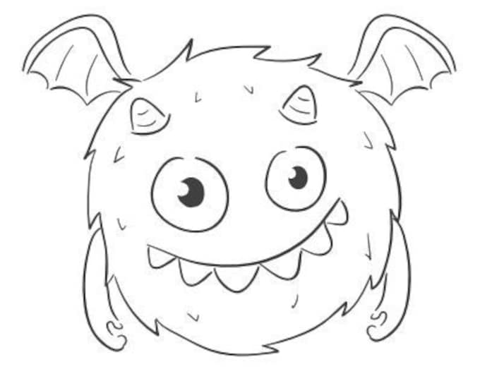 50 Page Bundle of Monster Colouring Pages for Kids. Digital Download - Etsy