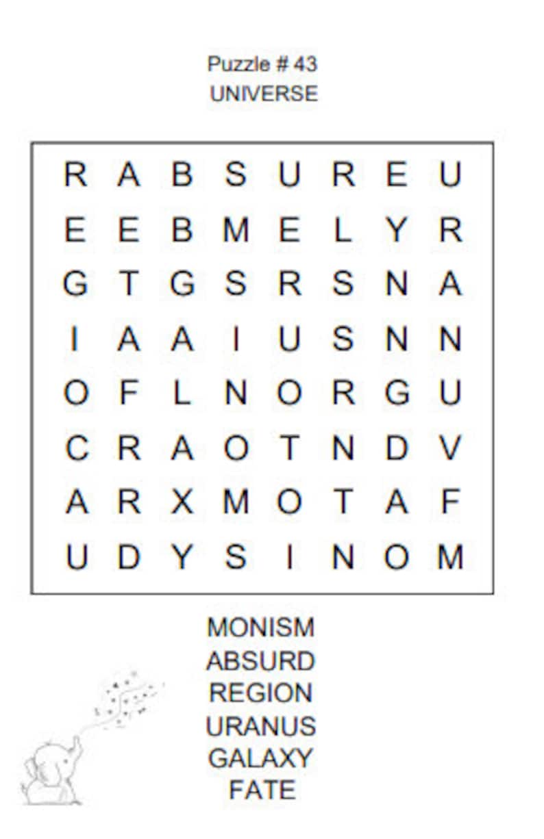 Word Search Puzzles | 101 Printable Puzzle Pages for Kids | Digital ...