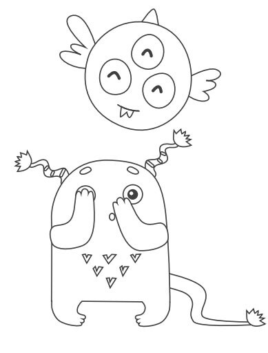 50 Page Bundle of Monster Colouring Pages for Kids. Digital Download - Etsy