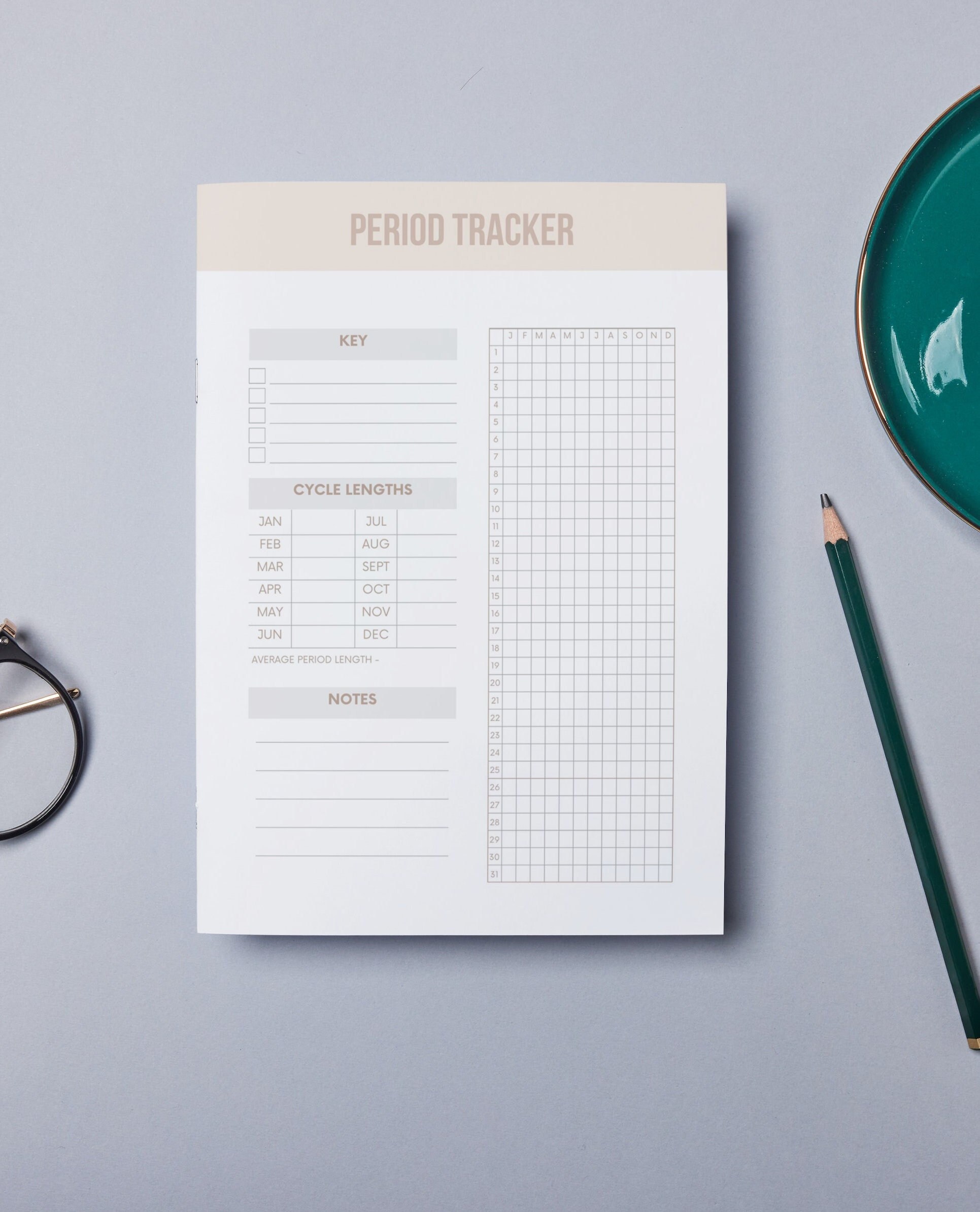 Printable Period Tracker | Symptom Tracker | Period Journal |period ...