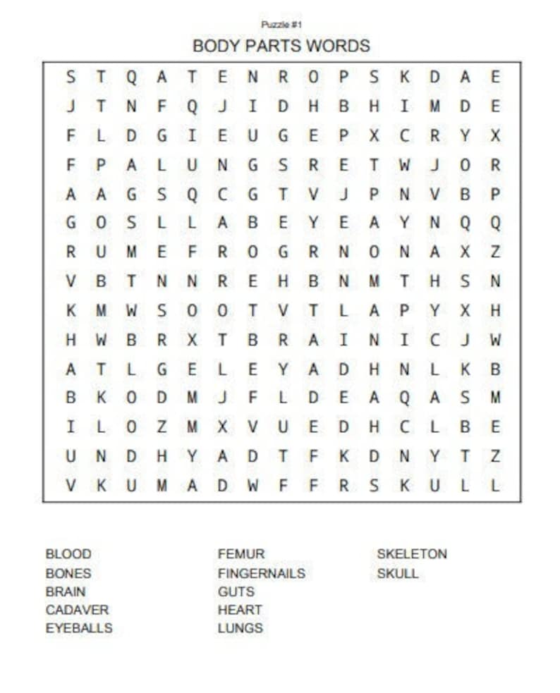 Halloween Word Search Puzzle | 40 Printable Puzzle Pages for Kids and ...
