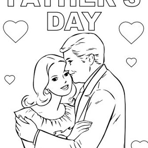 50 Page Bundle of Fathers Day Colouring Pages for Kids. Digital ...