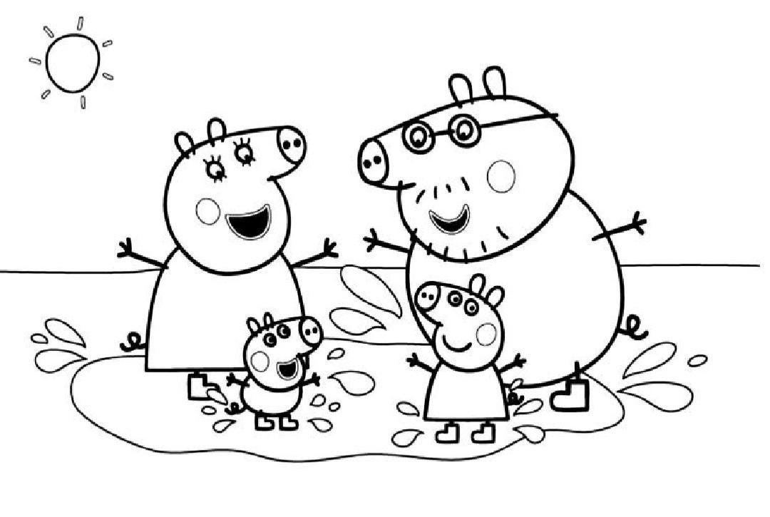 40 Page Bundle of Peppa Colouring Pages for Kids. Digital Download - Etsy