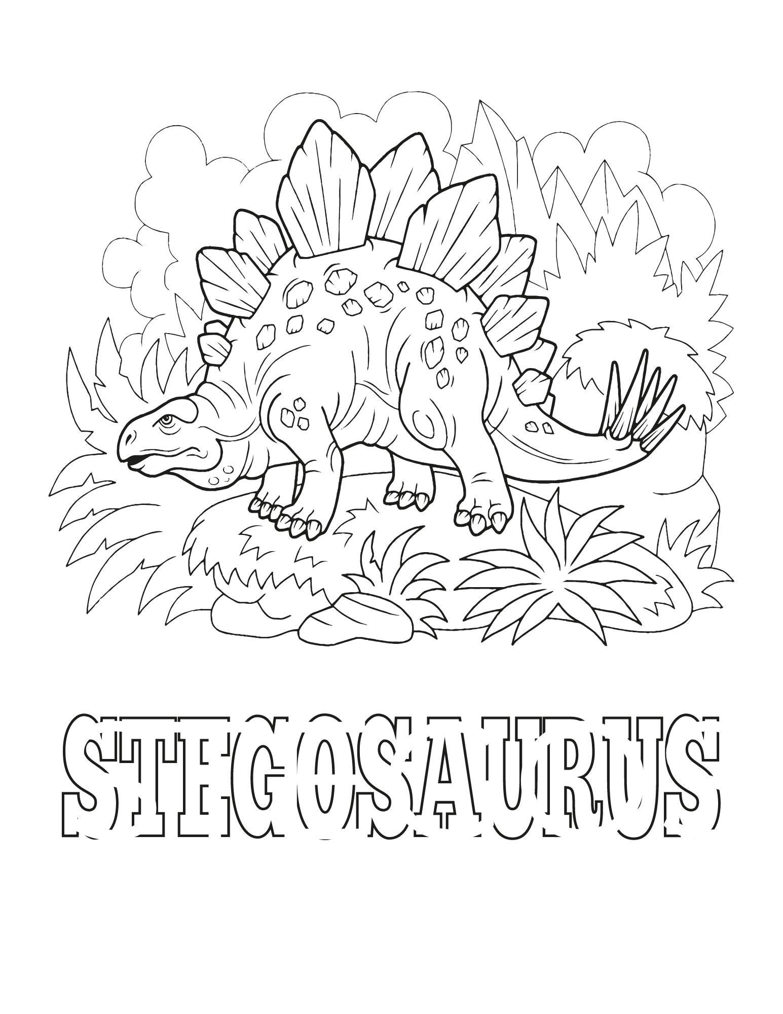 35 Dinosaur Colouring Pages, Dinosaur Pintable's, Colouring Activities ...