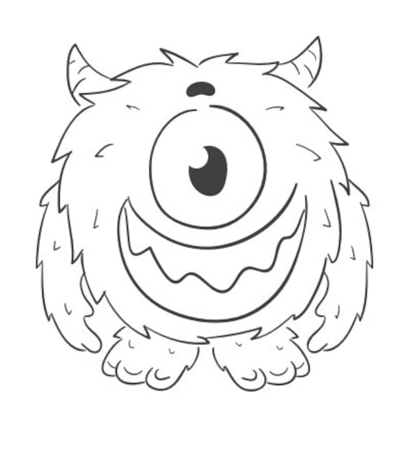 50 Page Bundle of Monster Colouring Pages for Kids. Digital Download - Etsy