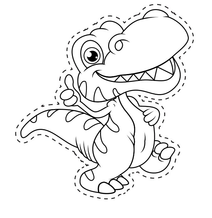 20 Dinosaur Scissor Skills Activities. Printable Dinosaur Activity ...