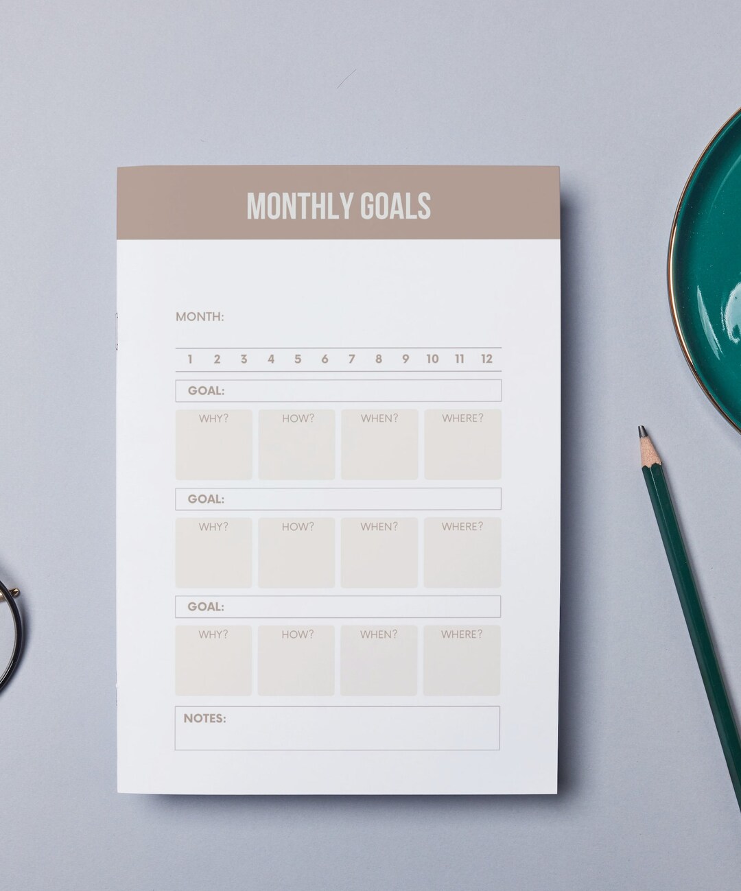 Goal Setting Planner , Goal Planner, Smart Goals, Goal Tracker, Goal ...