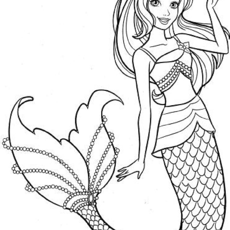 Barbie Coloring Pages Template - Etsy Canada