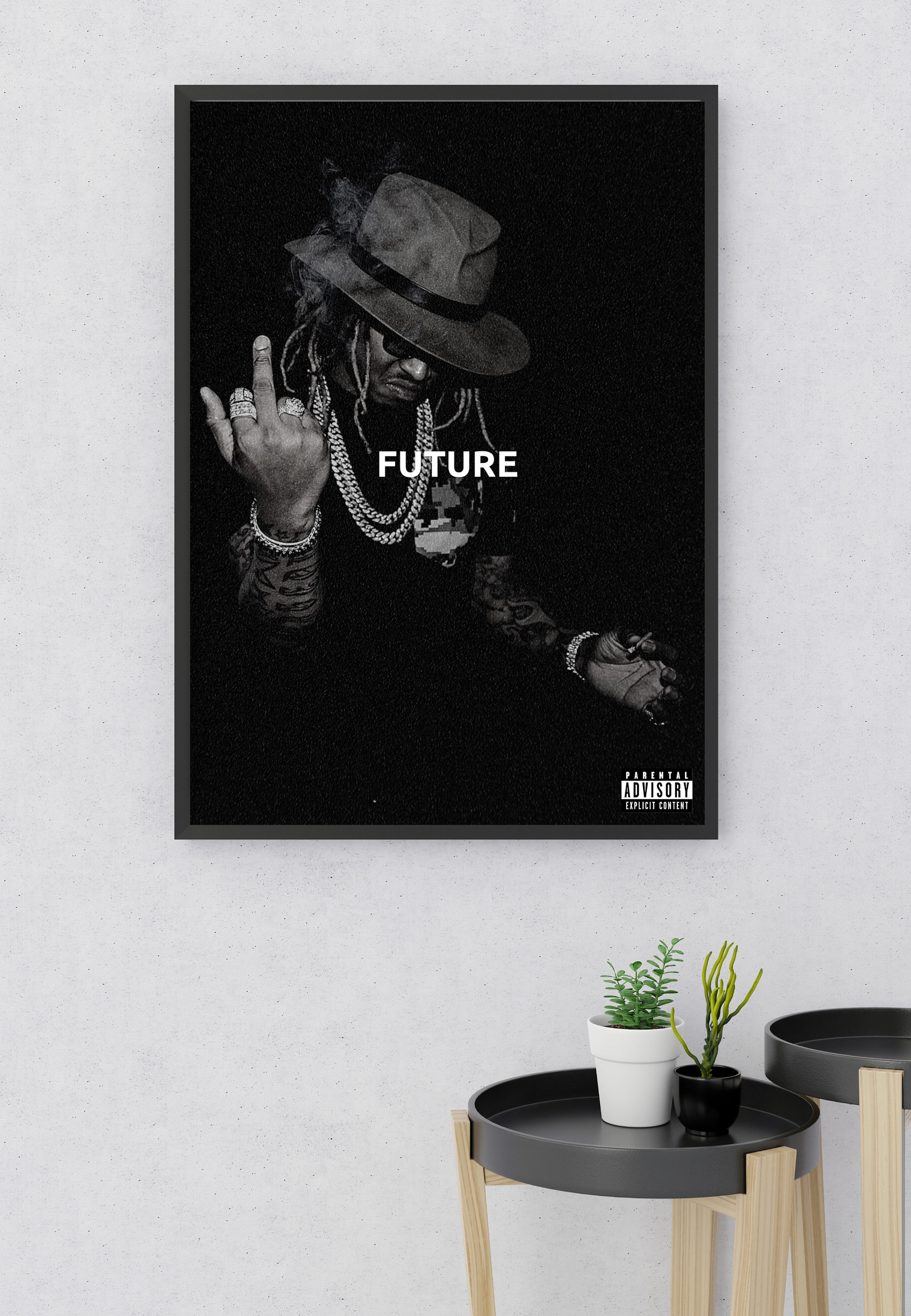 Minimalist Future Rapper Poster for Hip-hop Fans Perfect Wall Art Decor ...