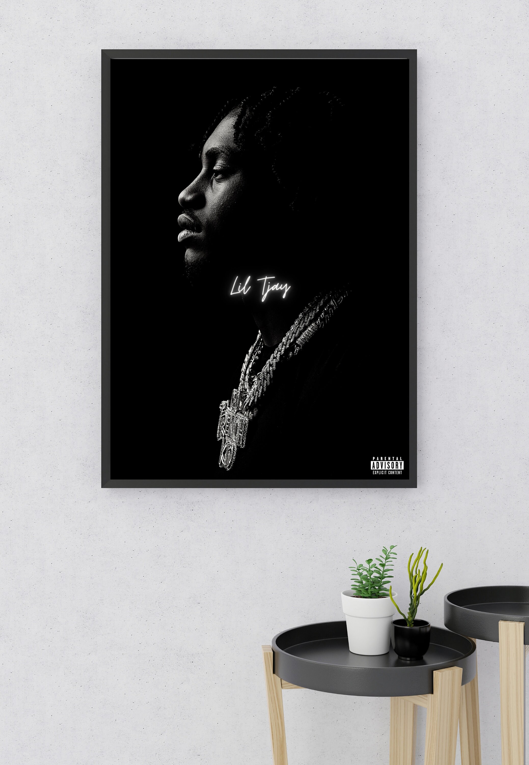 Minimalist Lil Tjay Poster for Hip-hop Fans Perfect Wall Art Decor for ...