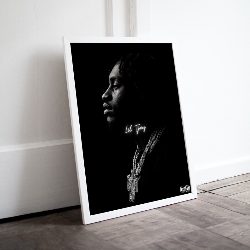 Minimalist Lil Tjay Poster for Hip-hop Fans Perfect Wall Art Decor for ...