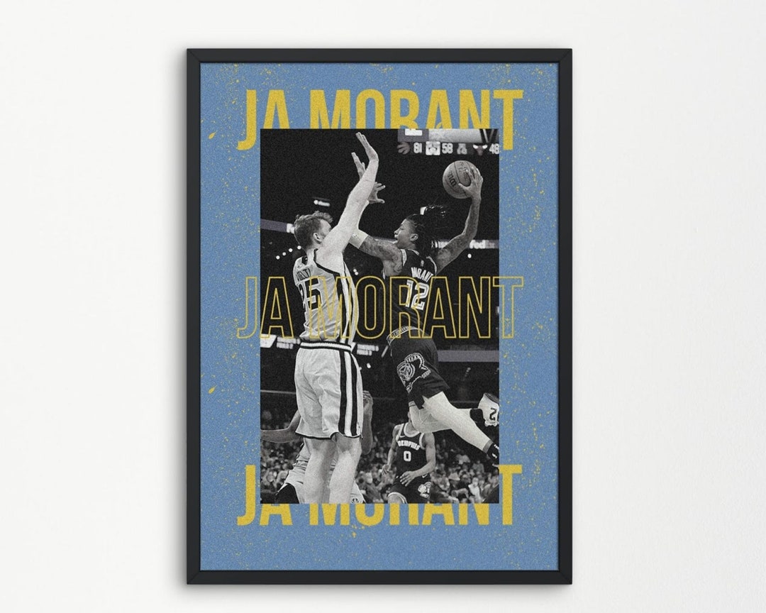Ja Morant Dunk Poster Memphis Grizzlies Poster Street NBA Poster Pop ...