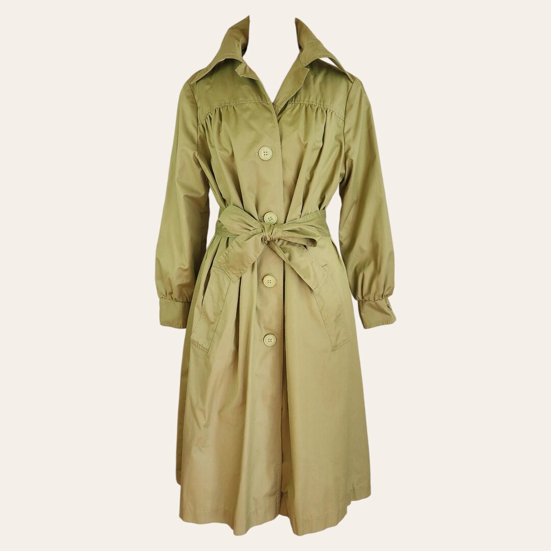 1950s Vintage Green Duster Coat, Size 10 | Retro Winter Fashion - Etsy