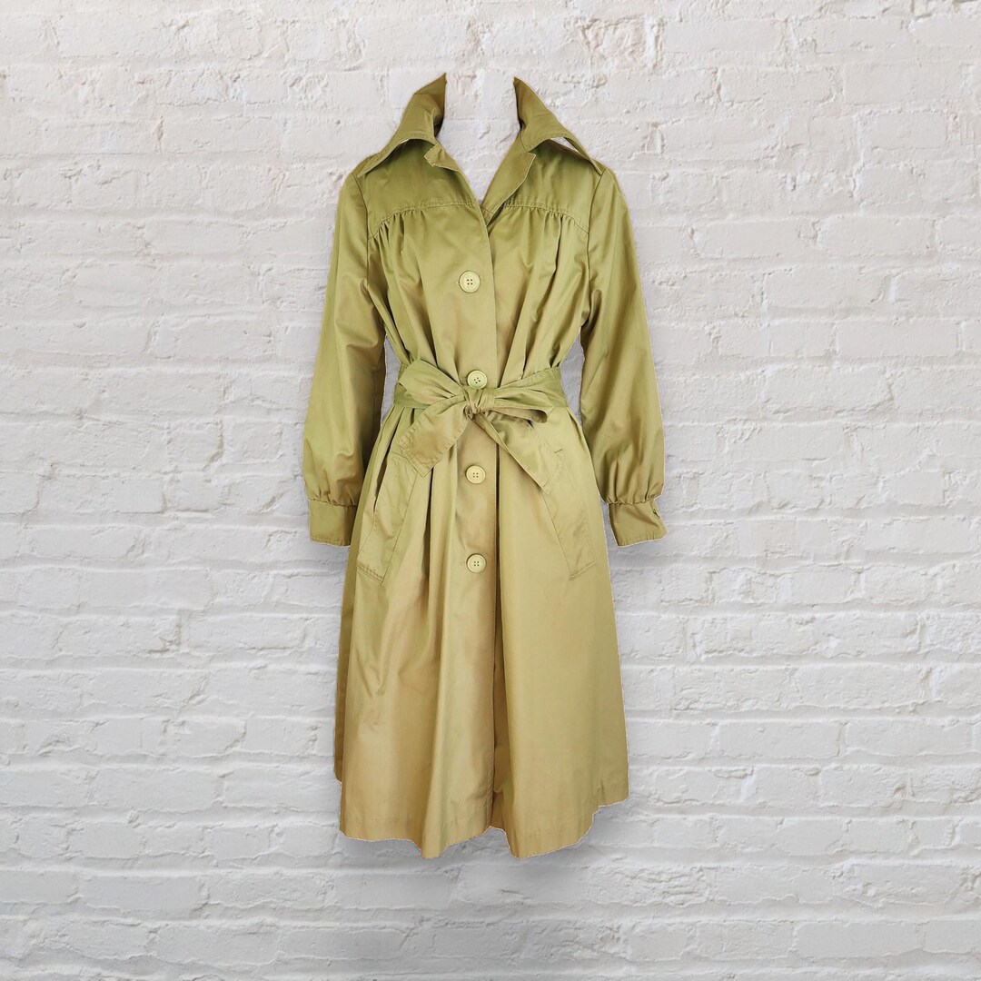 1950s Green Duster Coat: Vintage Domony Classic Elegance, Size 10 - Etsy