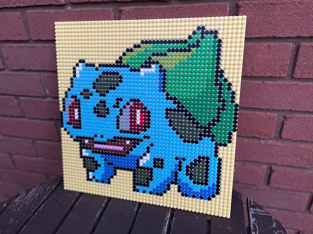 Build Pokémon Lego-style Art, Bulbasaur Pixel Art - Etsy