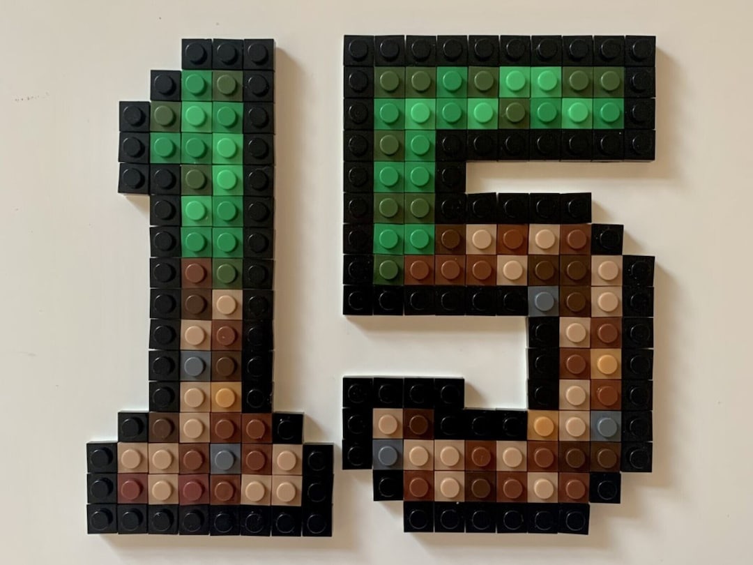 Minecraft Lego-style Cake Topper - Etsy
