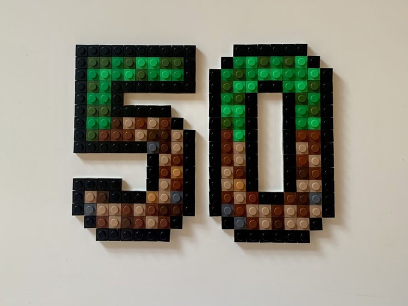 Minecraft Lego-style Cake Topper - Etsy