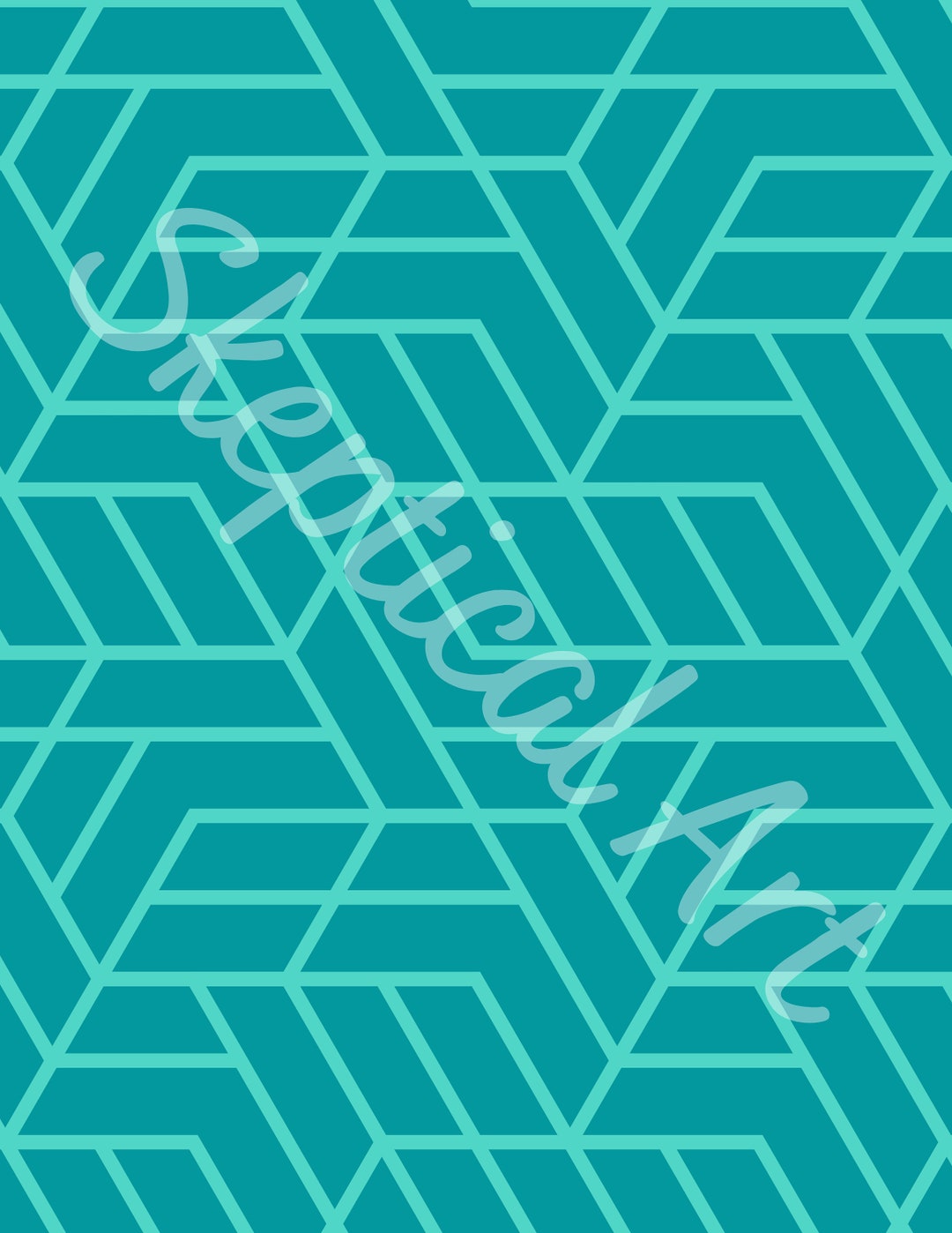 Teal Blue Scrapbook Paper Digital Download - Etsy