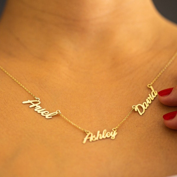Kids Name Necklace - Etsy