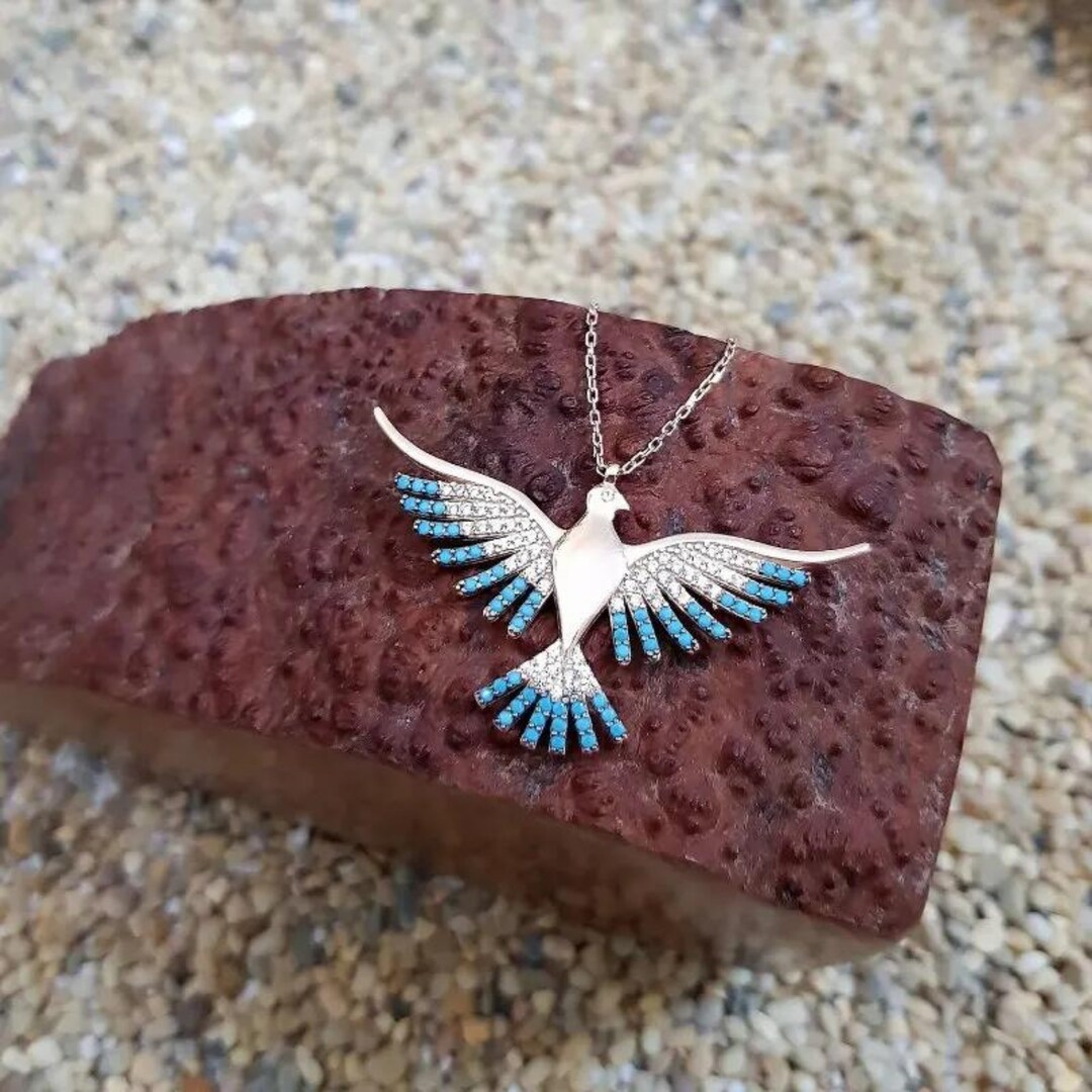 Phoenix Necklace, Handmade Phoenix Necklace, Animal Necklace, Phoenix ...